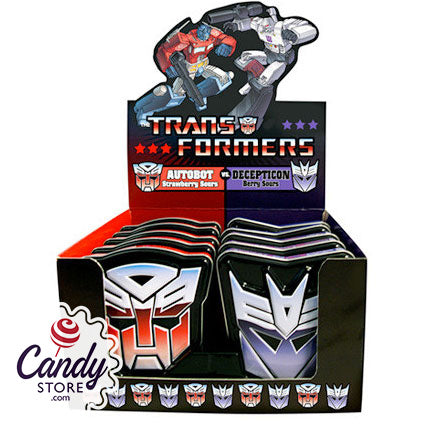 Transformers Candy Sours Tins - 12ct | CandyStore.com