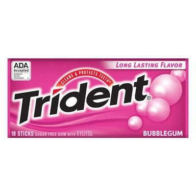 Trident Bubblegum 14pc - 12ct | CandyStore.com