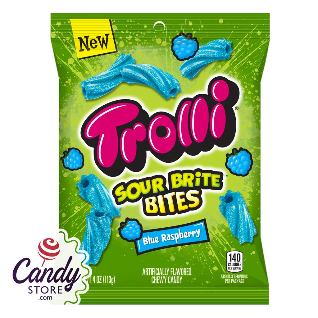 Trolli Sour Brite Bites Blue Raspberry - 12ct | CandyStore