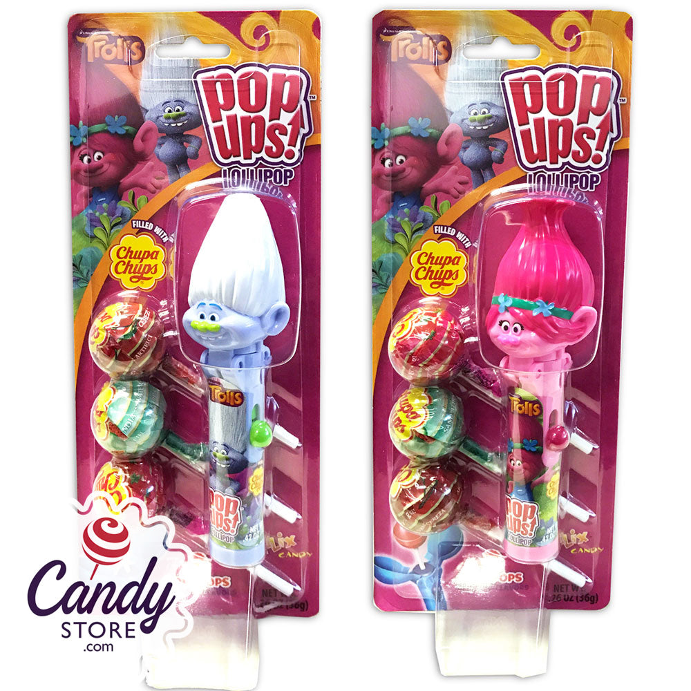 Trolls Pop-Ups Lollipops Toys - 6ct | CandyStore.com