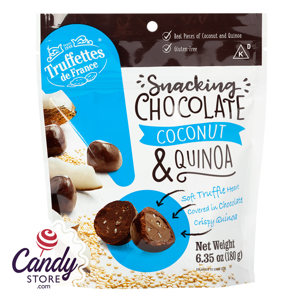 Truffettes Snacking Chocolate Coconut & Quinoa 6.35oz Bag - 12ct ...