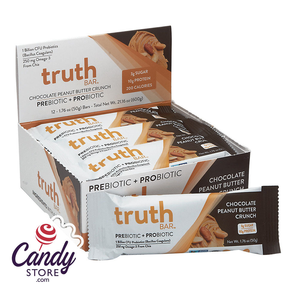 Truth Bars Chocolate Peanut Butter Crunch 1.76oz 12ct 12ct - CandyStore.com