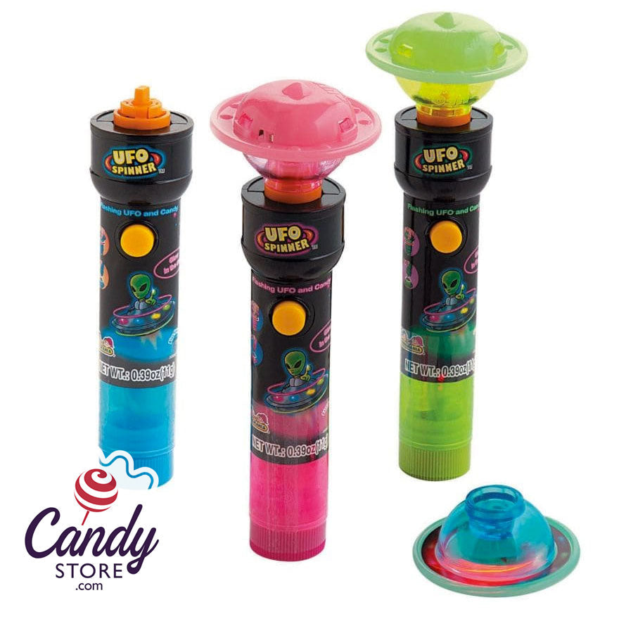 UFO Spinner Flashing Toy Lollipop - 12ct | CandyStore.com