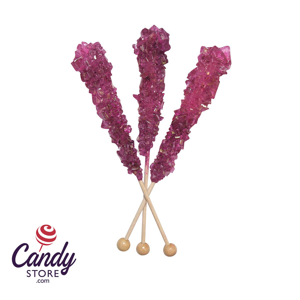 Unwrapped Blueberry Rock Candy 6 1/2-in Stick Dryden & Palmer - 120ct ...