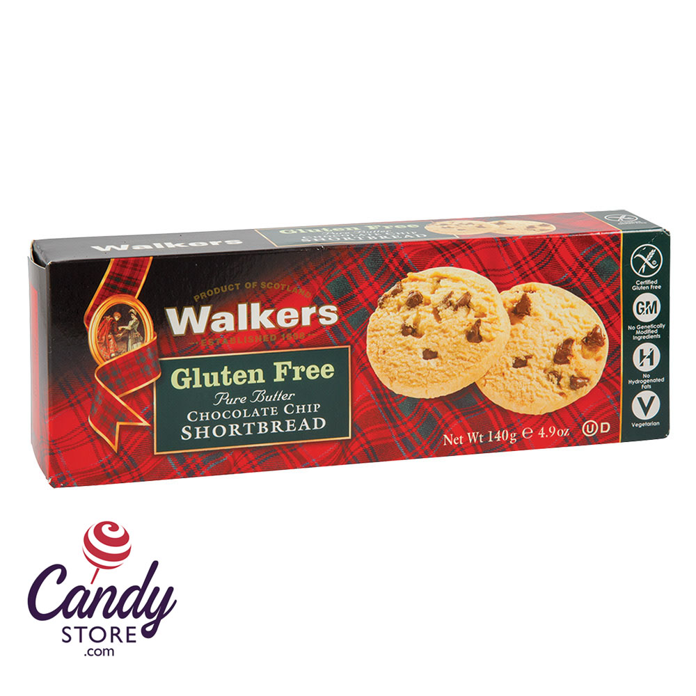 Walkers Gluten Free Chocolate Chip Shortbread Cookies 4.9oz Box - 6ct ...