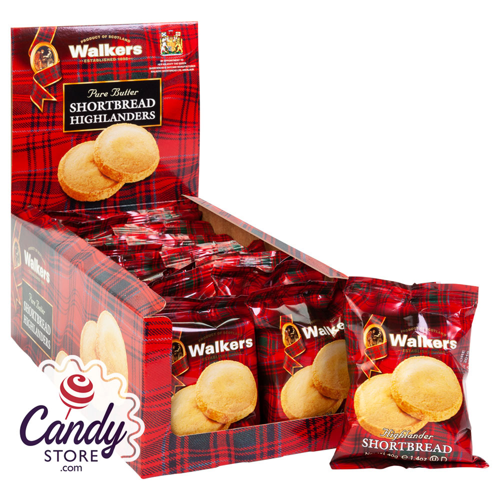 Walkers Shortbread Highlander Cookies Twin Pack 1.4oz - 18ct