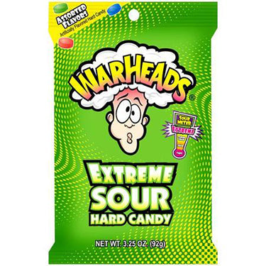 Warhead Extreme Sour Hard Candy 1oz Bags - 12ct