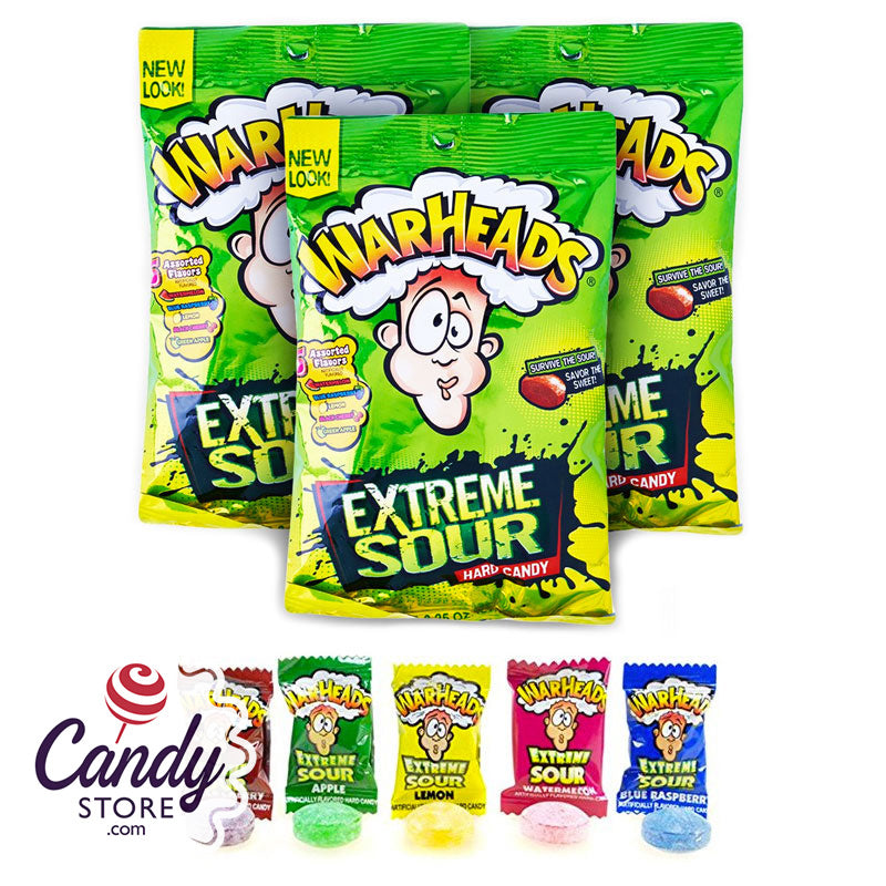 Warheads Extreme Sour Hard Candy Bags - 12ct | CandyStore