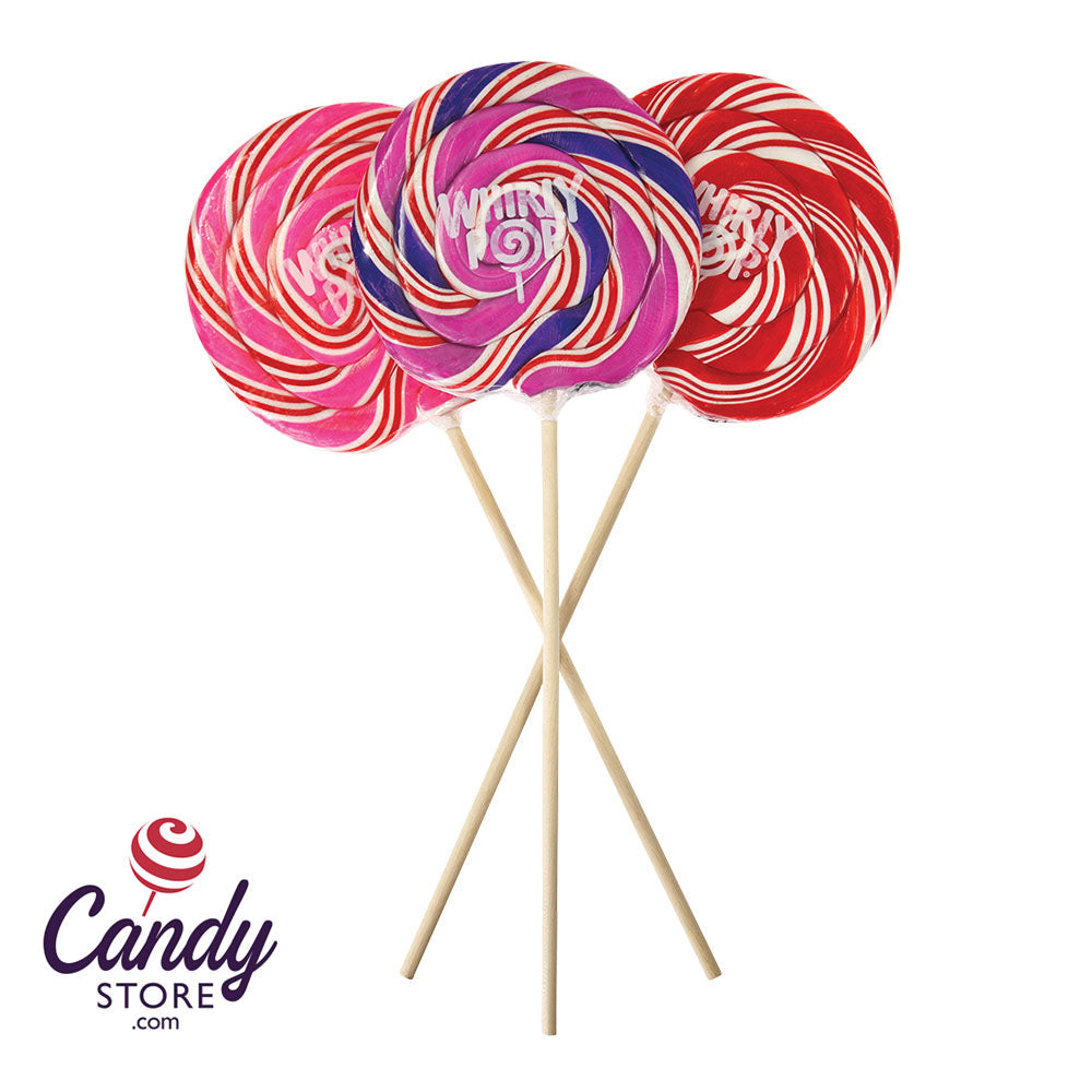 Whirly Pops Assorted Colors 5.25-Inch Lollipops 36ct - CandyStore.com