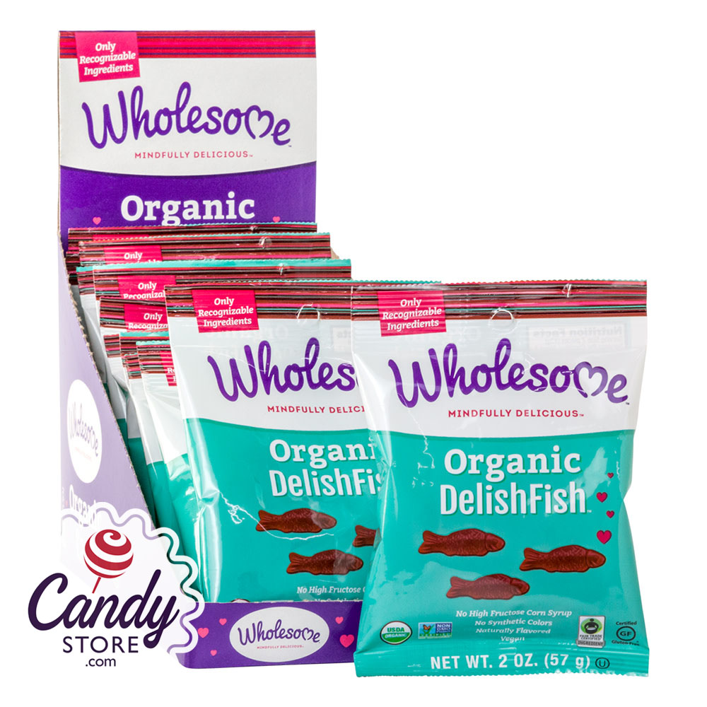 Wholesome Organic Delish Fish 2oz Bag - 12ct | CandyStore