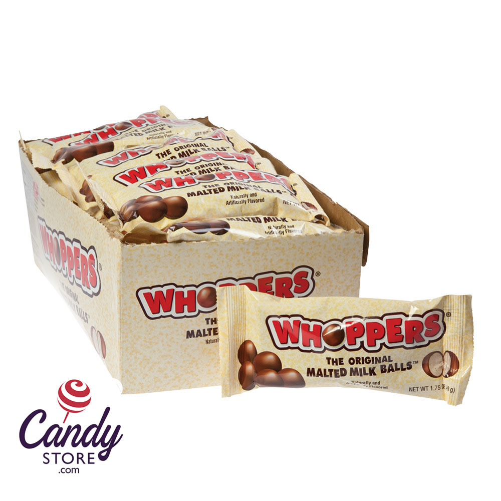 Whoppers Candy Malted Milk Balls - 24ct | CandyStore.com