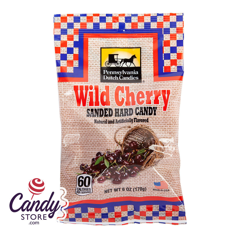 Wild Cherry Sanded Candy 6oz Pennsylvania Dutch 36ct - CandyStore.com