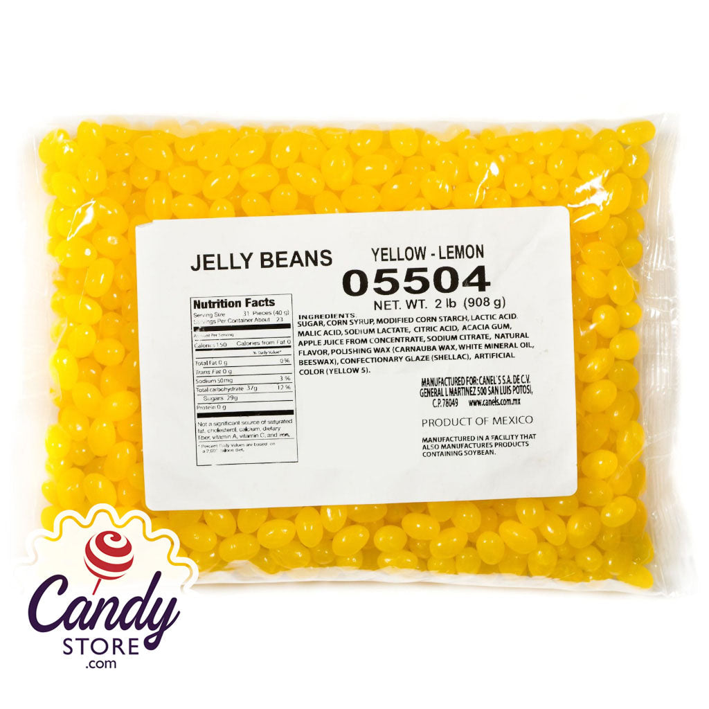 Yellow Lemon Jelly Beans - 2lb Bulk | CandyStore.com