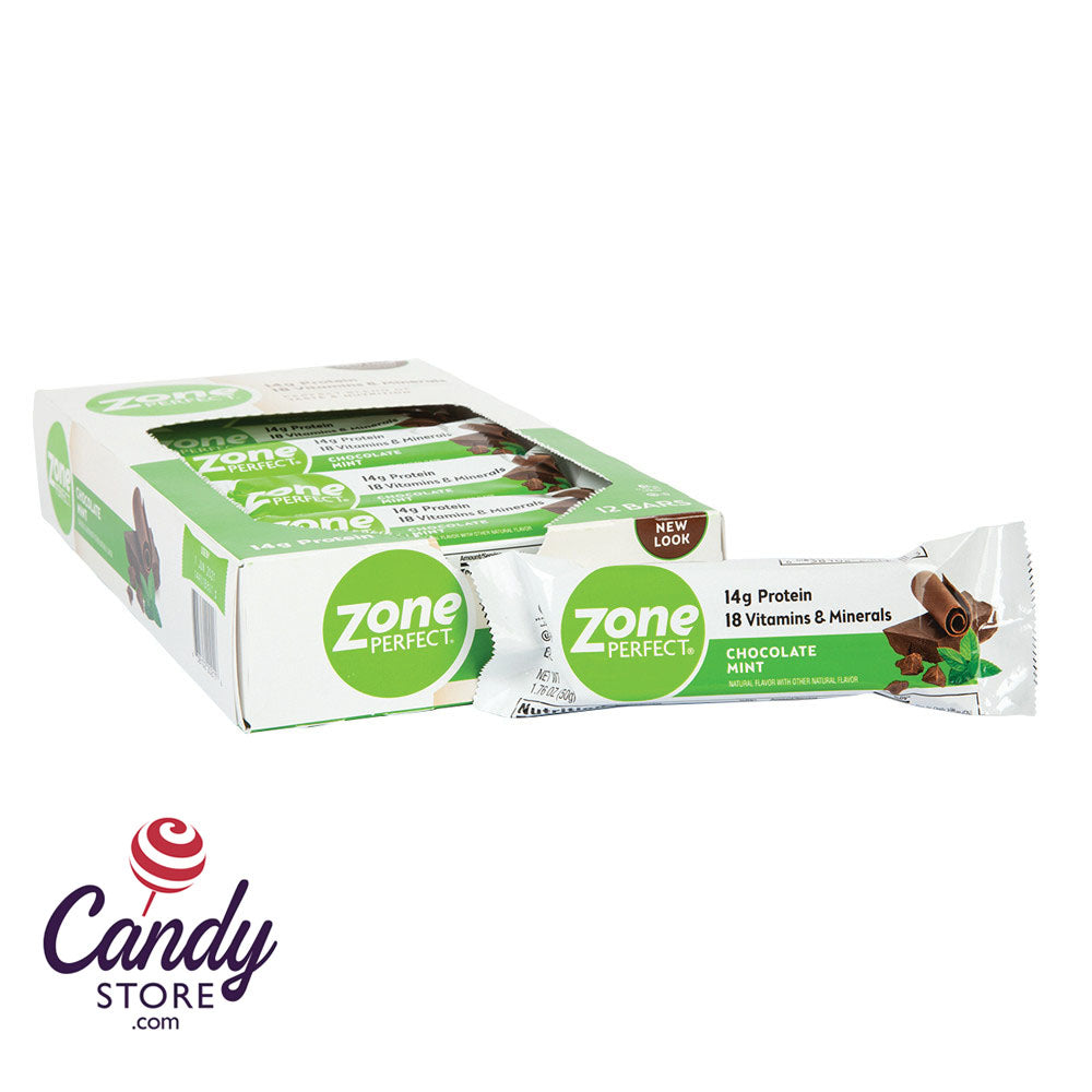 Zone Bars Chocolate Mint Bar 1.76oz 12ct - CandyStore.com
