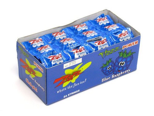 Zotz Strings Blue Raspberry - 24ct | CandyStore.com