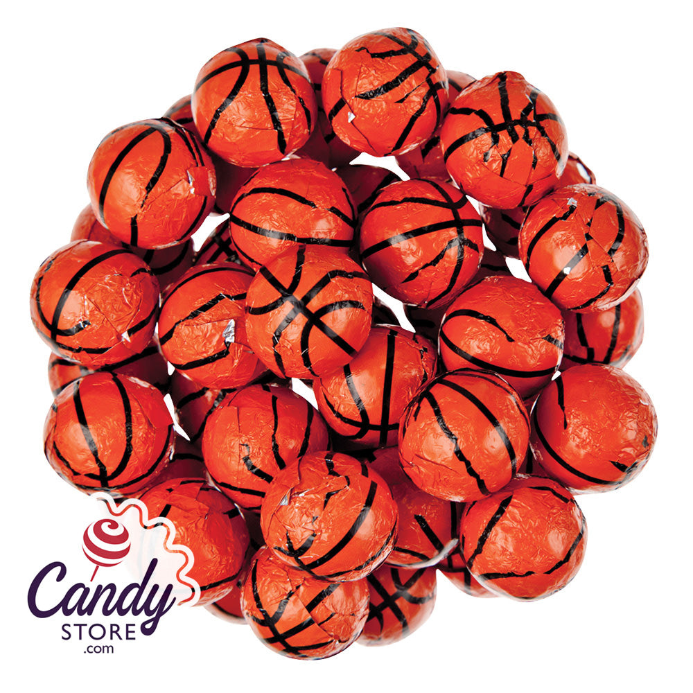 Milk Chocolate Basketballs 10lb - CandyStore.com