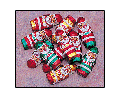 Chocolate Santas Mini - 5lb Bulk | CandyStore.com