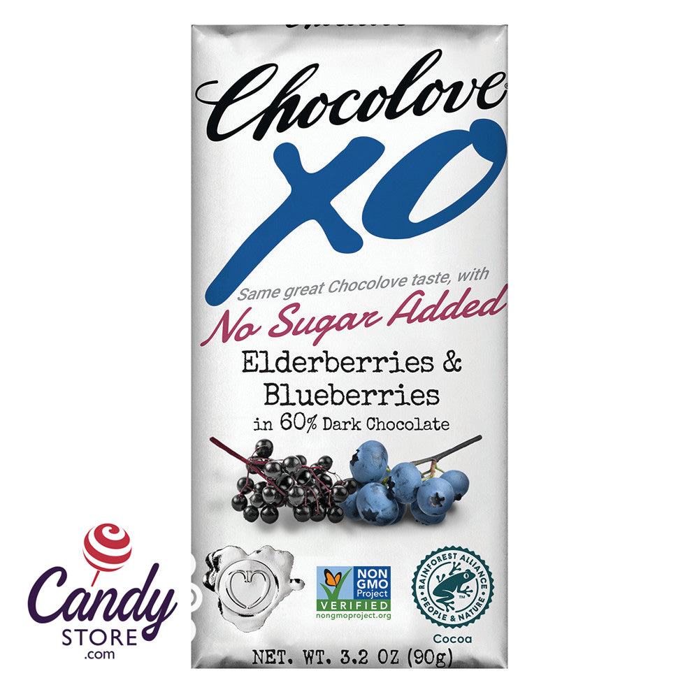 Choc XO Elderberry Blueberry 60% Dark 12ct - CandyStore.com