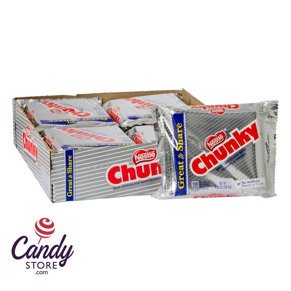 Chunky Bars Giant Size Candy Nestle 12ct - CandyStore.com