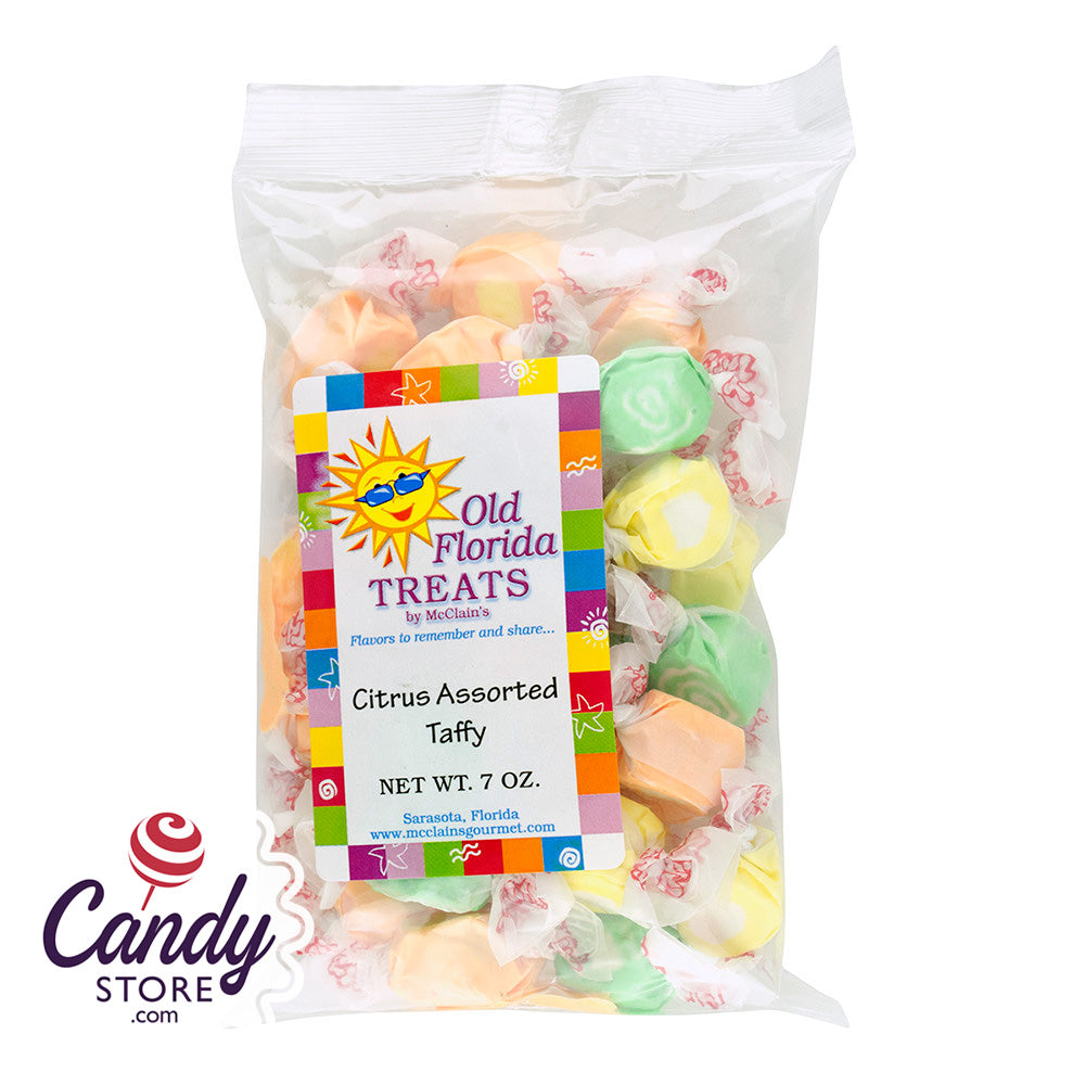 Citrus Assorted Old Florida Treats Taffy 12ct Bags - CandyStore.com