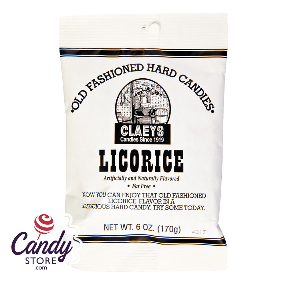 Claey's Licorice Drops 6oz Bag 24ct - CandyStore.com