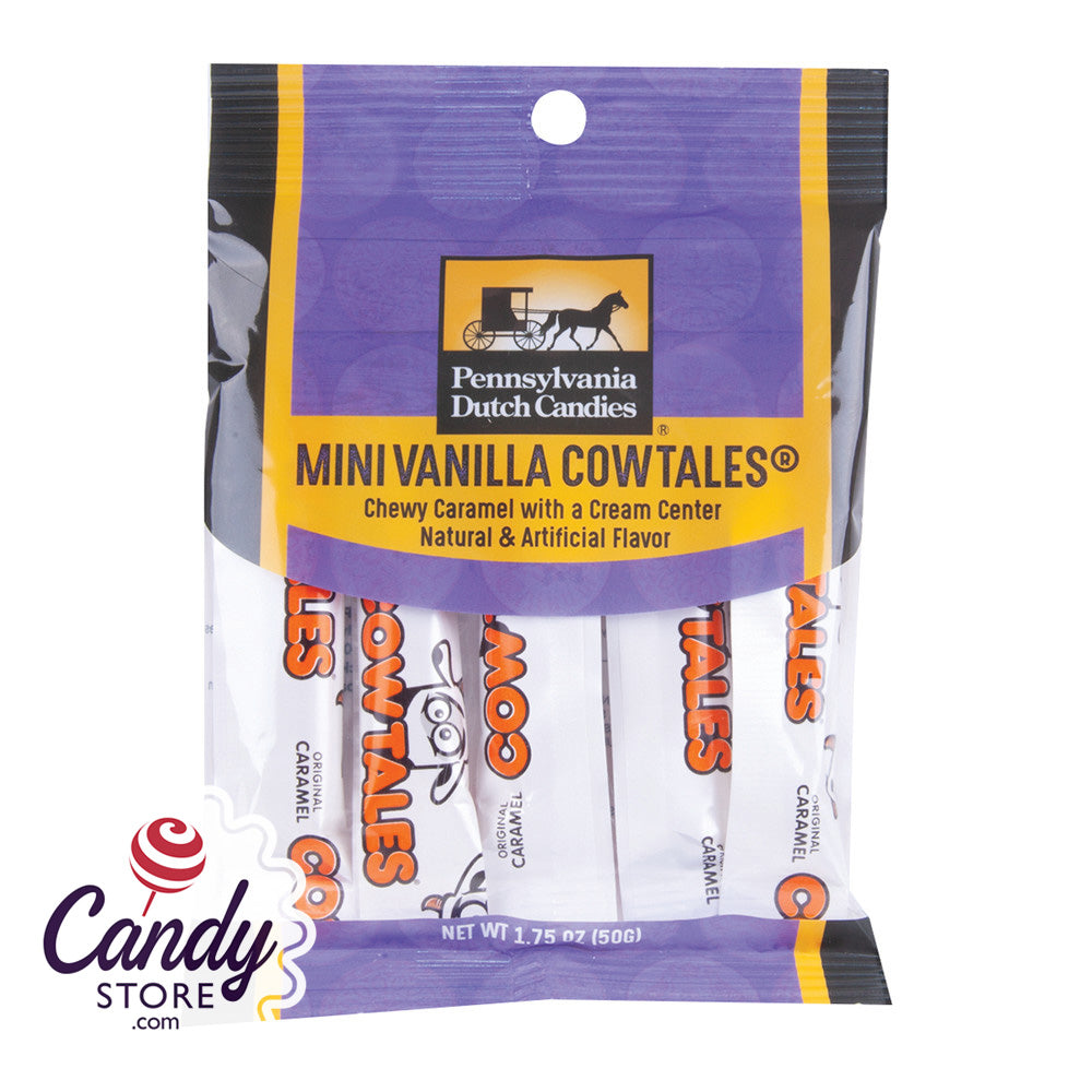 Mini Cow Tales Peg Bags 12ct Clear Windows - CandyStore.com