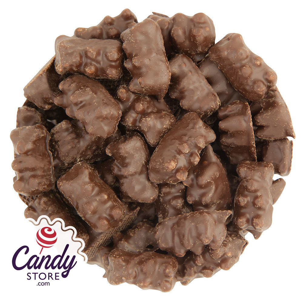 Dark Chocolate Covered Gummy Bears Koppers 8lb - CandyStore.com
