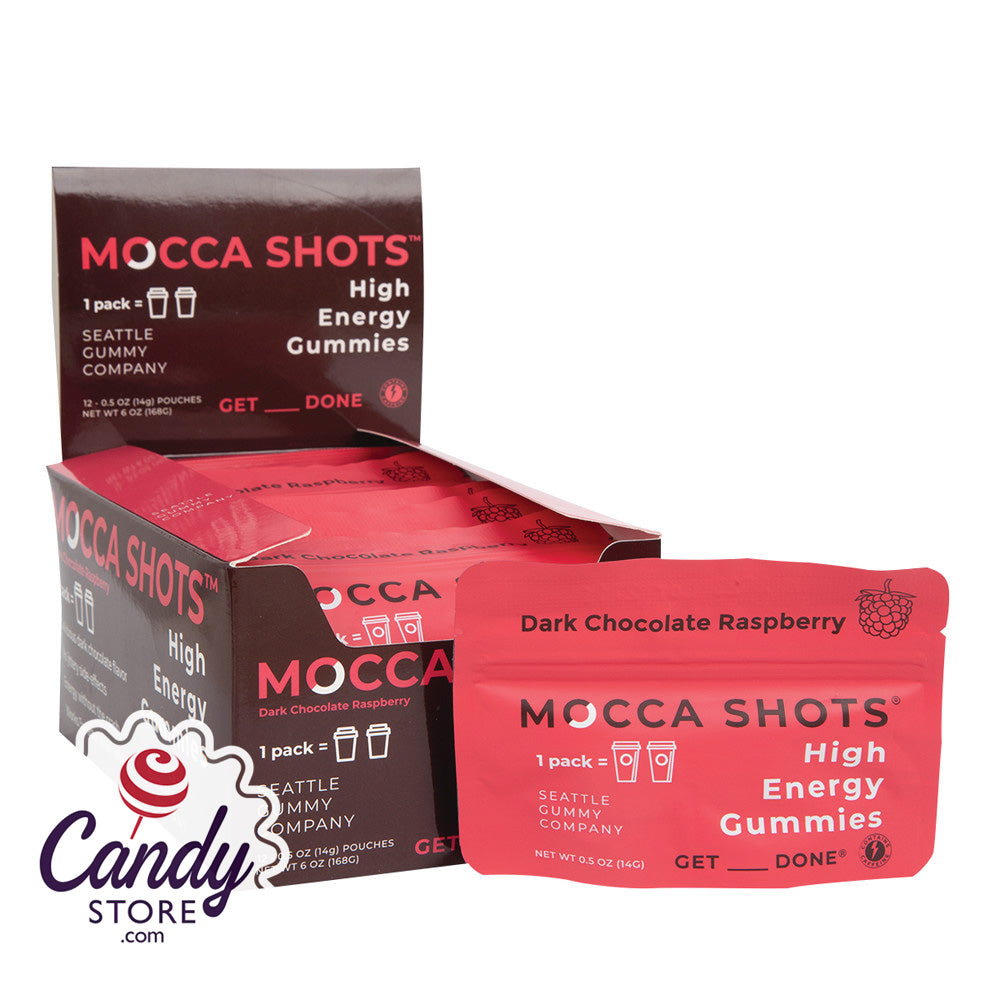 Dark Choc. Raspberry Mocca Gummies, 12ct, High Energy - CandyStore.com