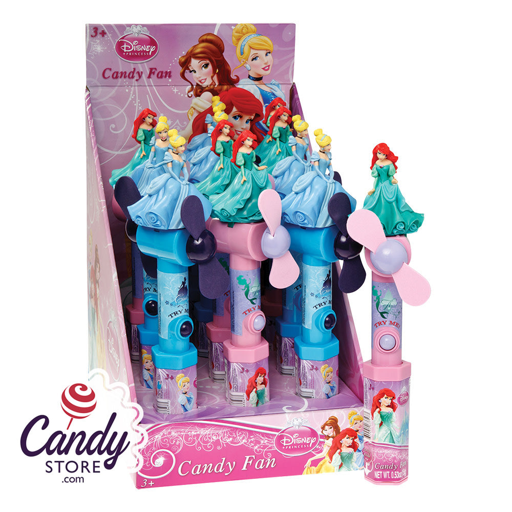Disney Princess Candy Fan Toys 12ct - CandyStore.com