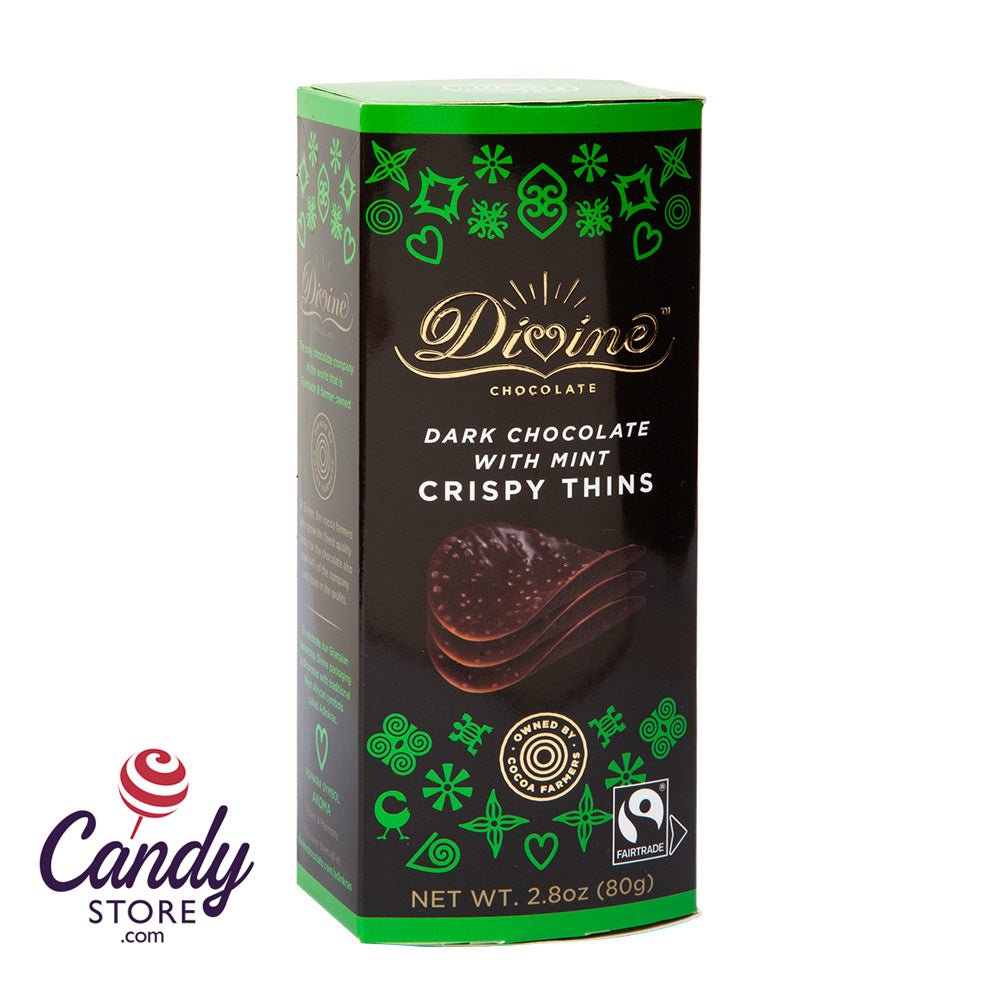 Dark Choc Mint Crispy Thins 2.8oz 12ct Box - CandyStore.com