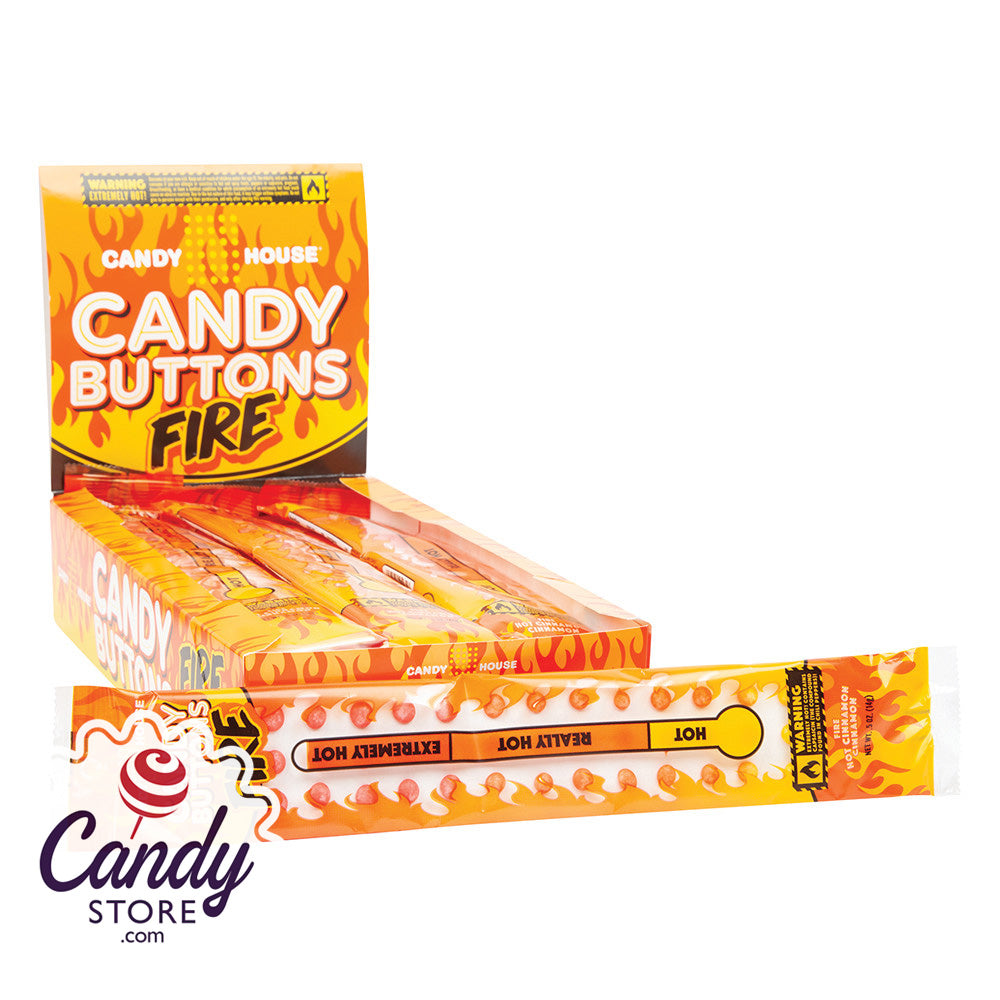 Fire Candy Buttons Hot to Extremely Hot 24ct - CandyStore.com