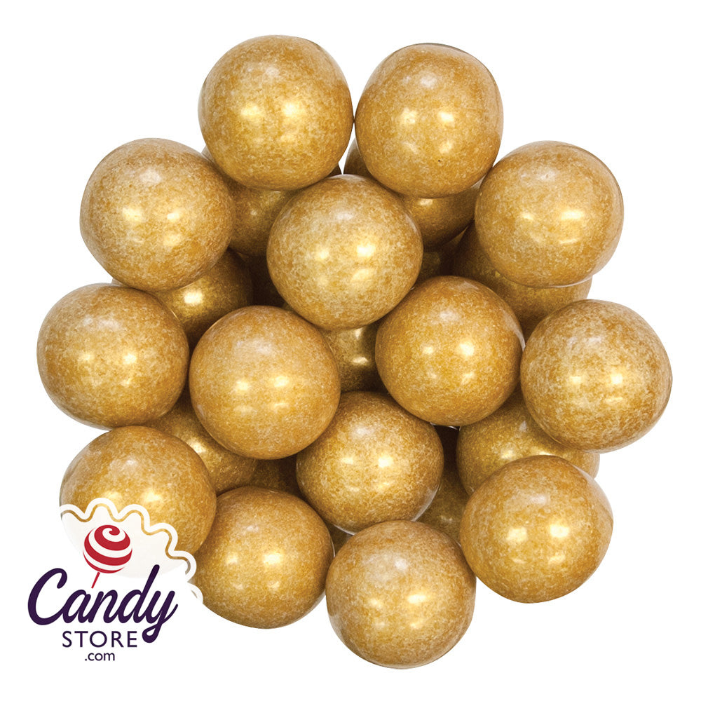 Gold Shimmer Gumballs 2lb - CandyStore.com