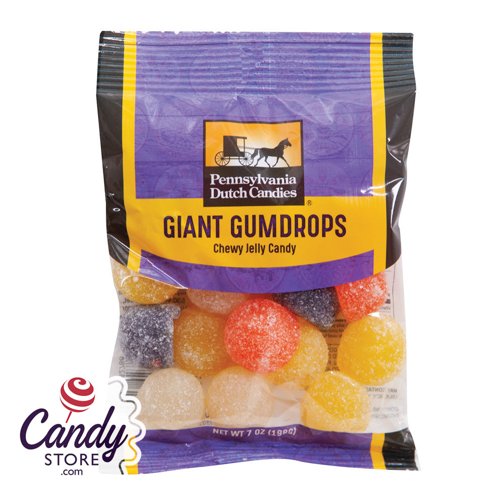 Giant Gumdrops Candy 12ct Peg Bags - CandyStore.com
