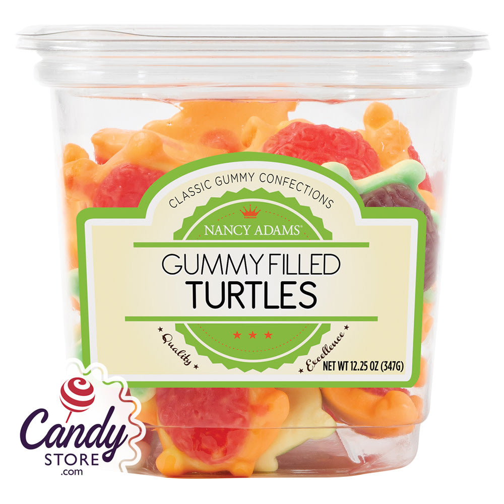 Gummy Filled Turtles Tub 12ct - CandyStore.com