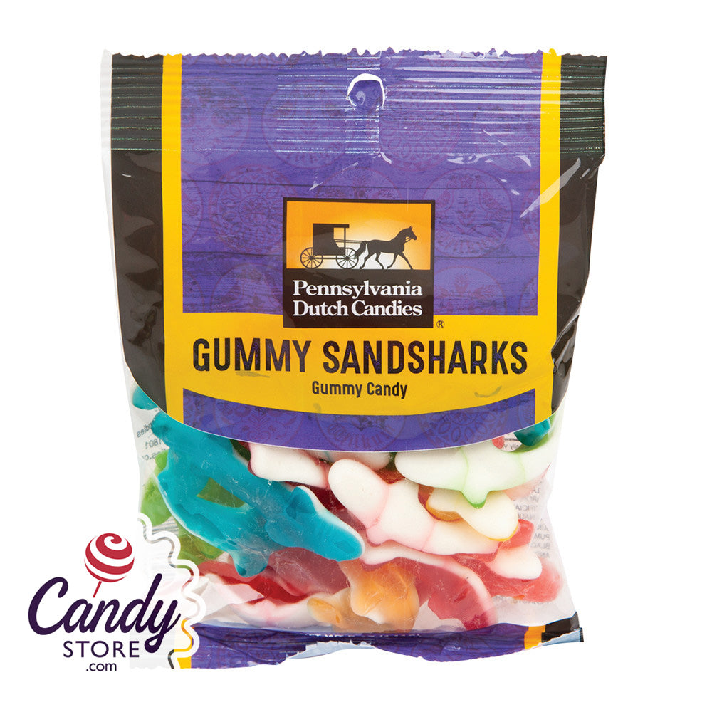 Gummy Sharks Multi-Color Candy 12ct Peg Bags - CandyStore.com