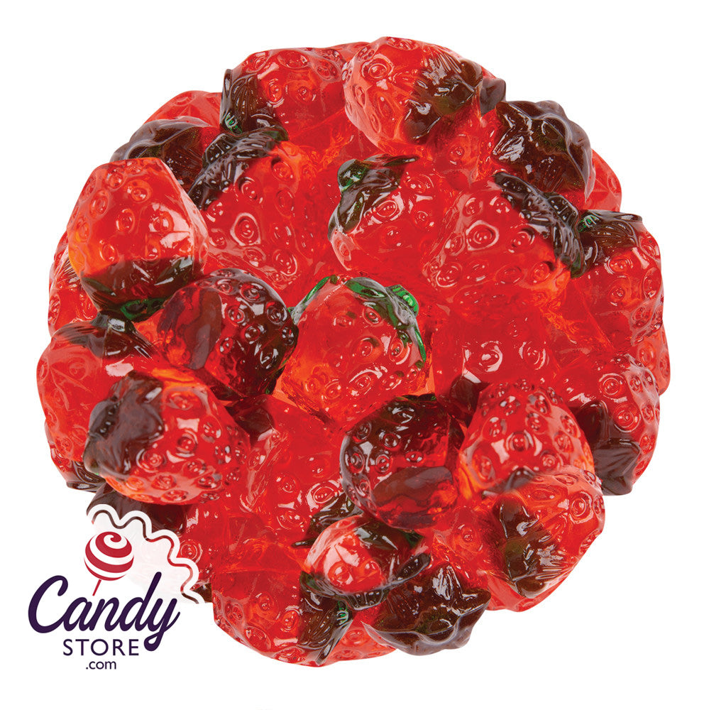 Gummy 3D Strawberries Candy 13.2lb Bulk - CandyStore.com