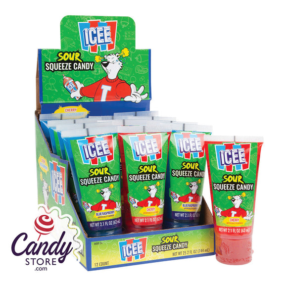 Icee Sour Squeeze Candy 12ct Tubes - CandyStore.com