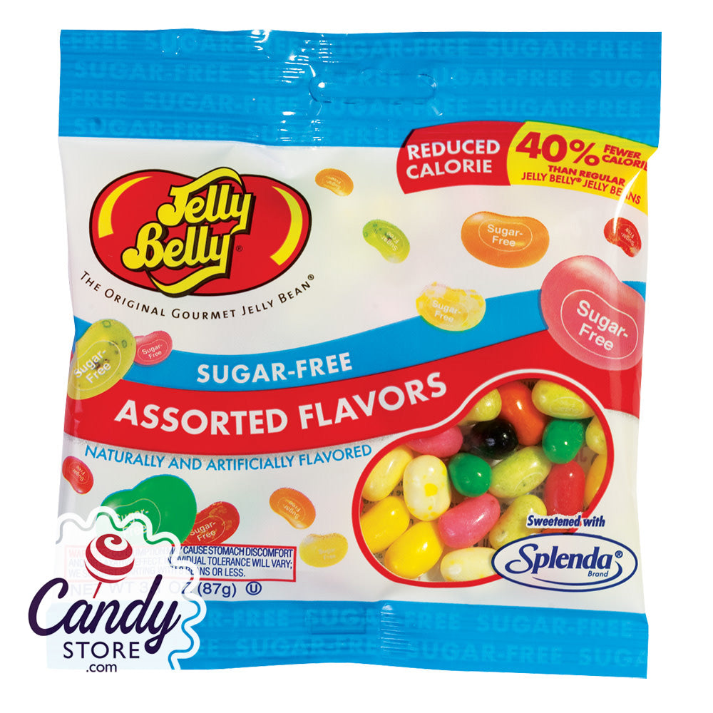 Jelly Belly Sugar Free Assorted Jelly Beans 12ct Bags - CandyStore.com