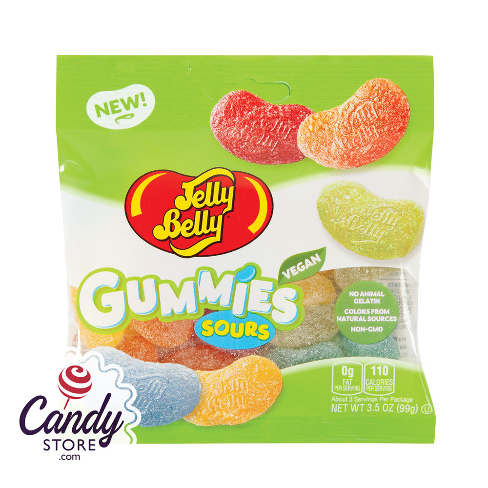 Jelly Belly Gummies Sours 12ct Peg Bags - CandyStore.com
