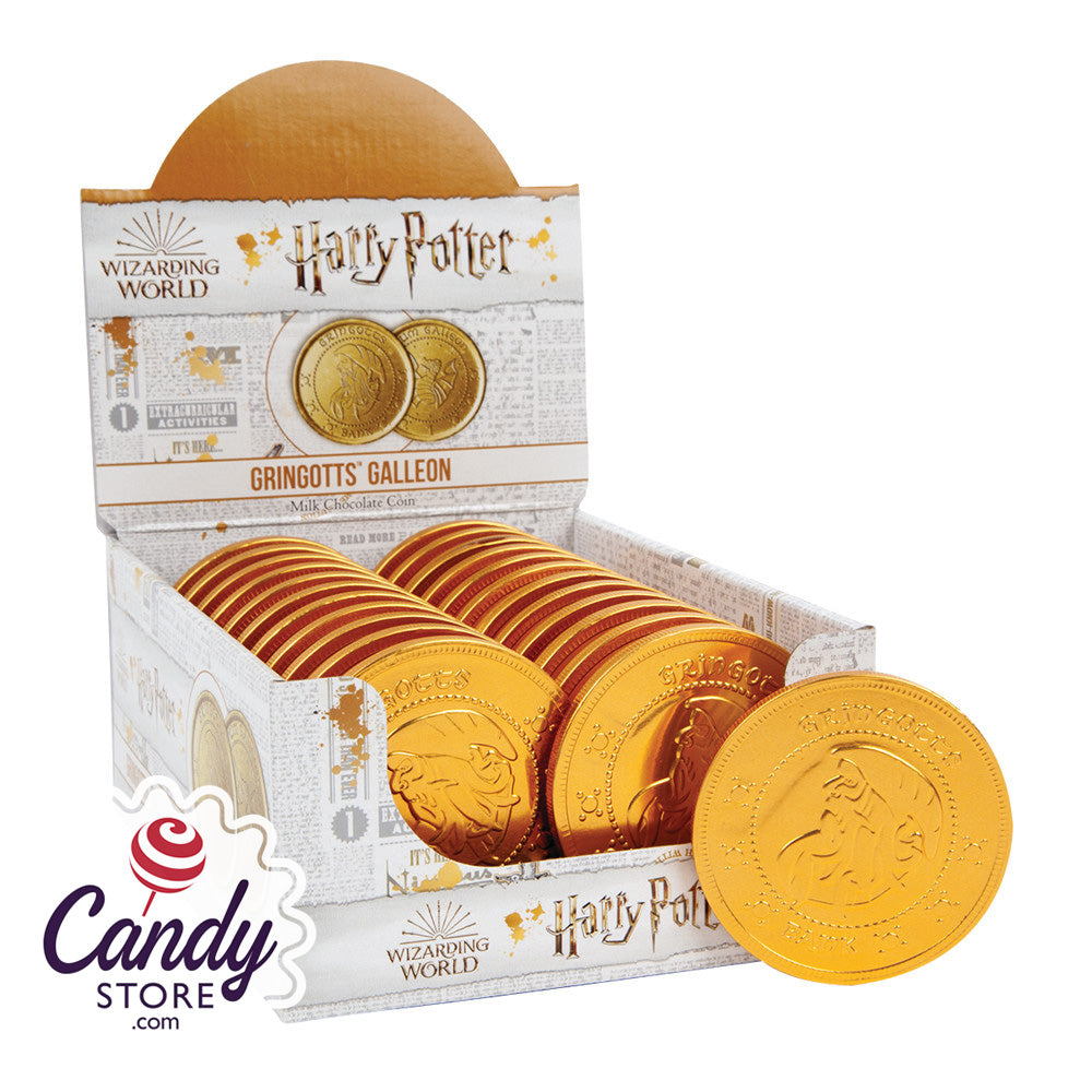 Jelly Belly Harry Potter Gringgotts Choc Coin 24ct - CandyStore.com