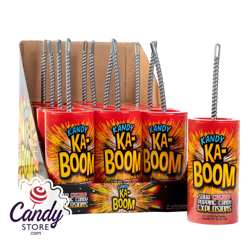 Kandy Ka-Boom Sour Popping Candy Dynamite 12ct - CandyStore.com