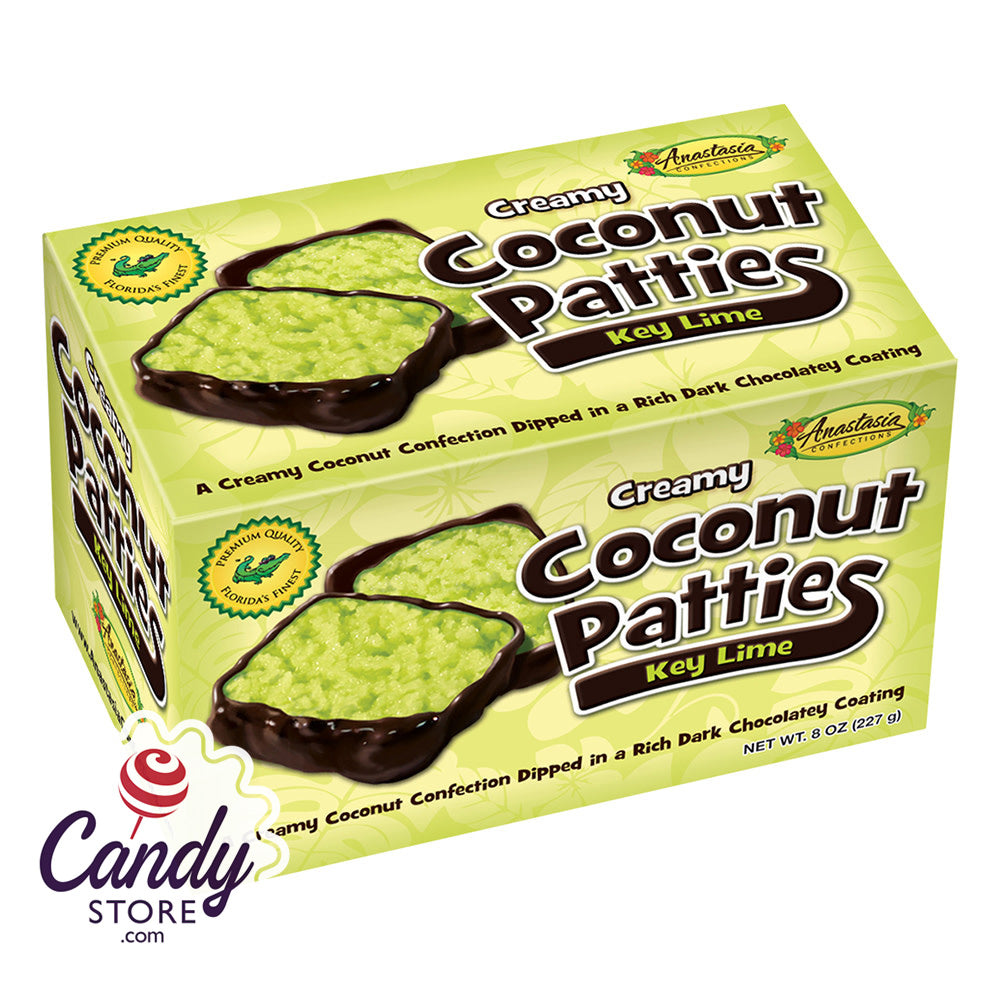 Key Lime Coconut Patties Box Anastasia 12ct - CandyStore.com