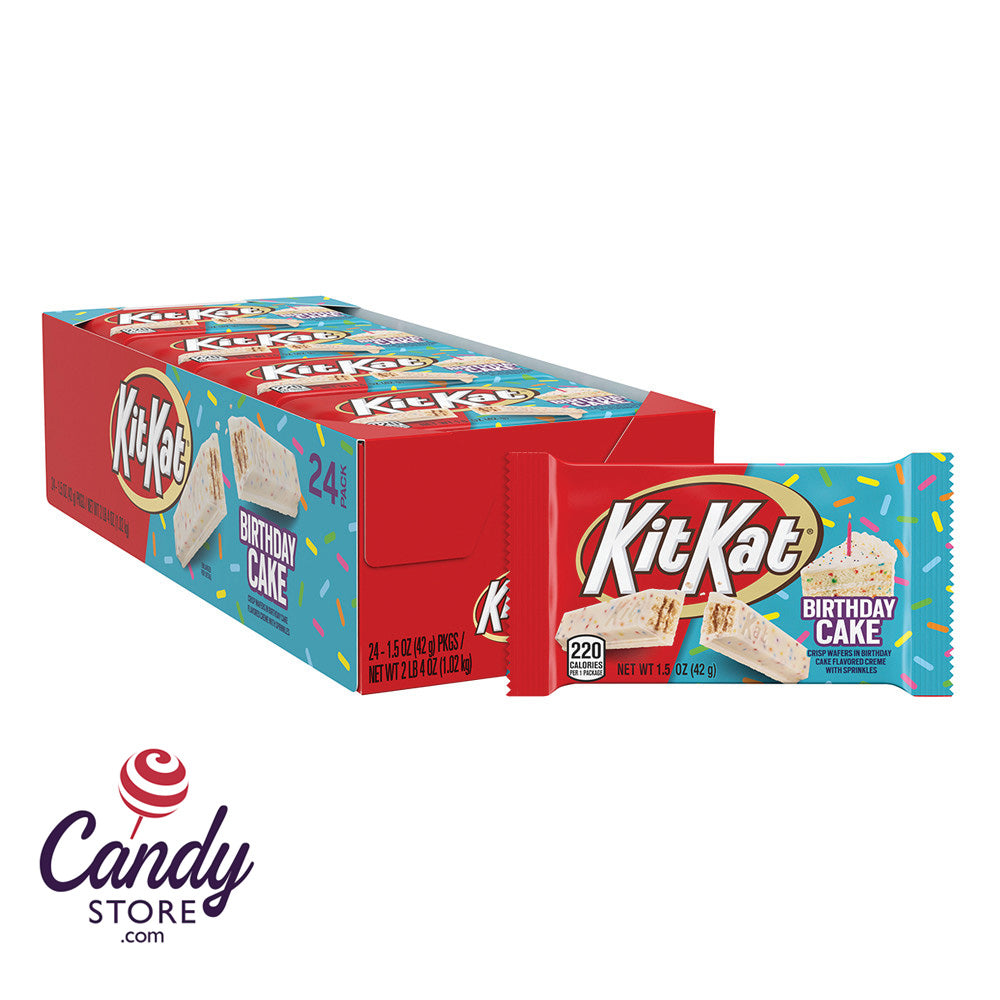 Kit Kat Birthday Cake 24ct Packs - CandyStore.com