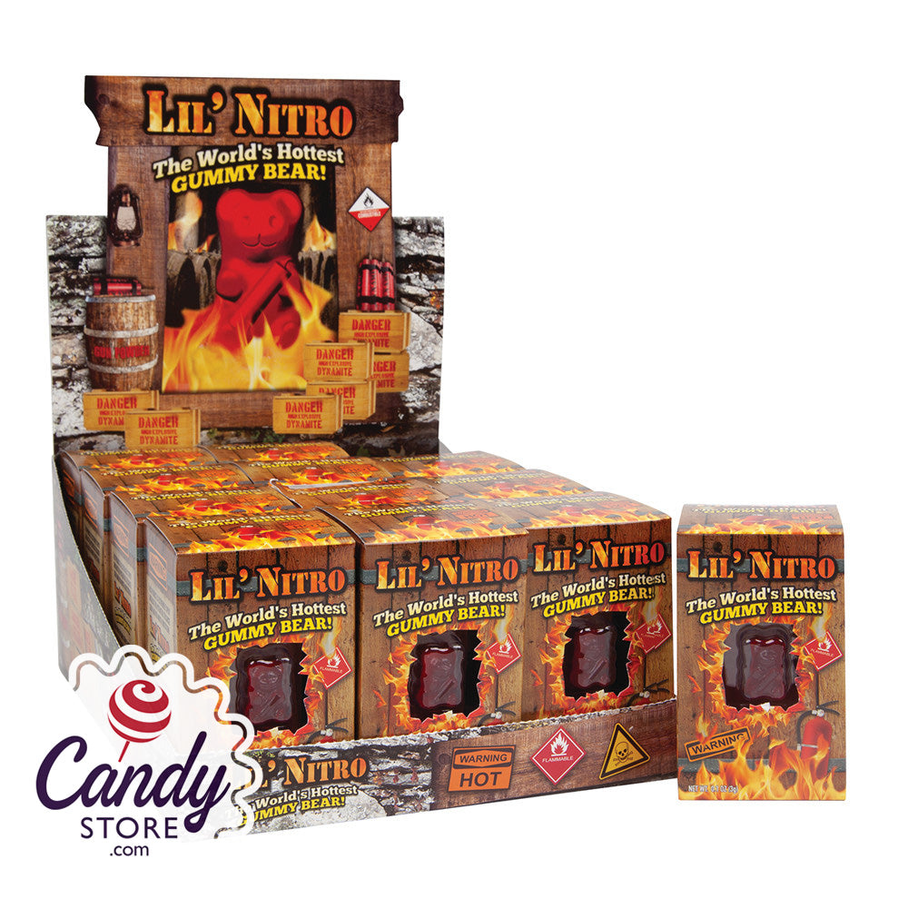 Lil' Nitro World's Hottest Gummy Bear 12ct - CandyStore.com