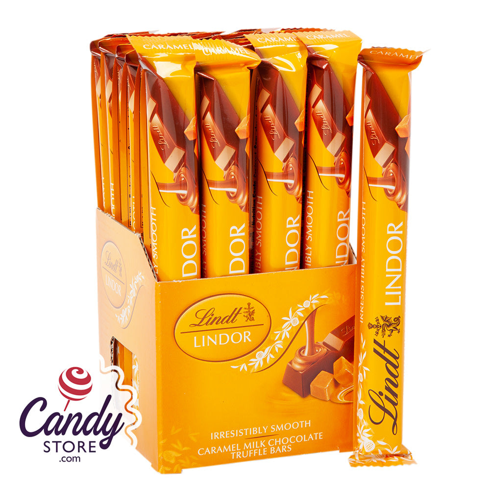 Lindt Lindor Milk Chocolate Caramel Stick 24ct - CandyStore.com