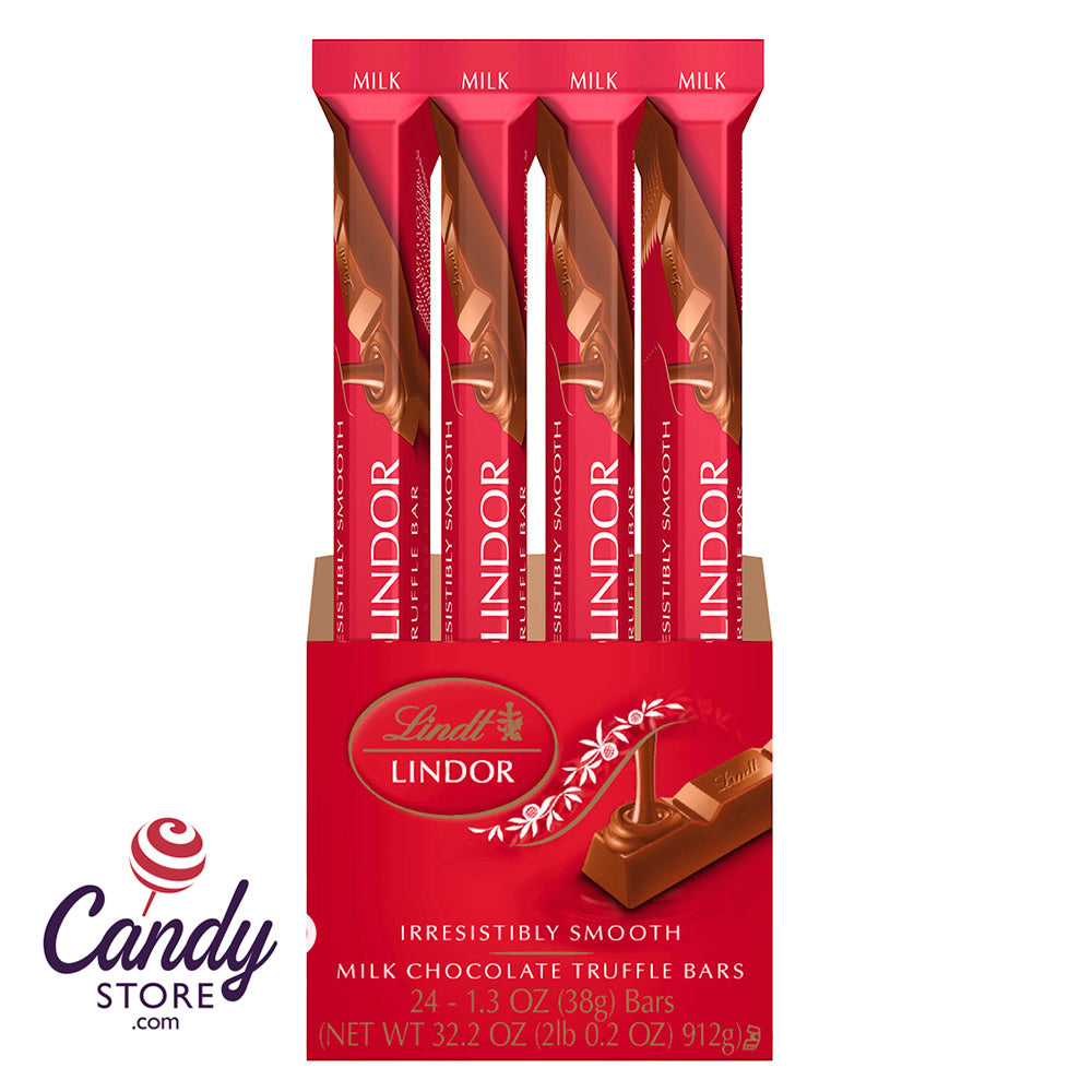 Lindt Lindor Milk Chocolate Truffle Stick 24ct - CandyStore.com