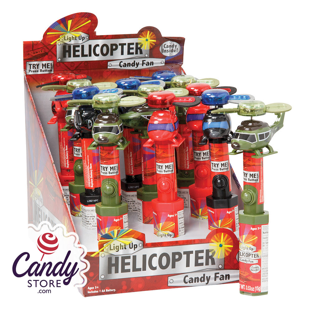 Lite-Up Helicopter Candy Fans Toys 12ct - CandyStore.com