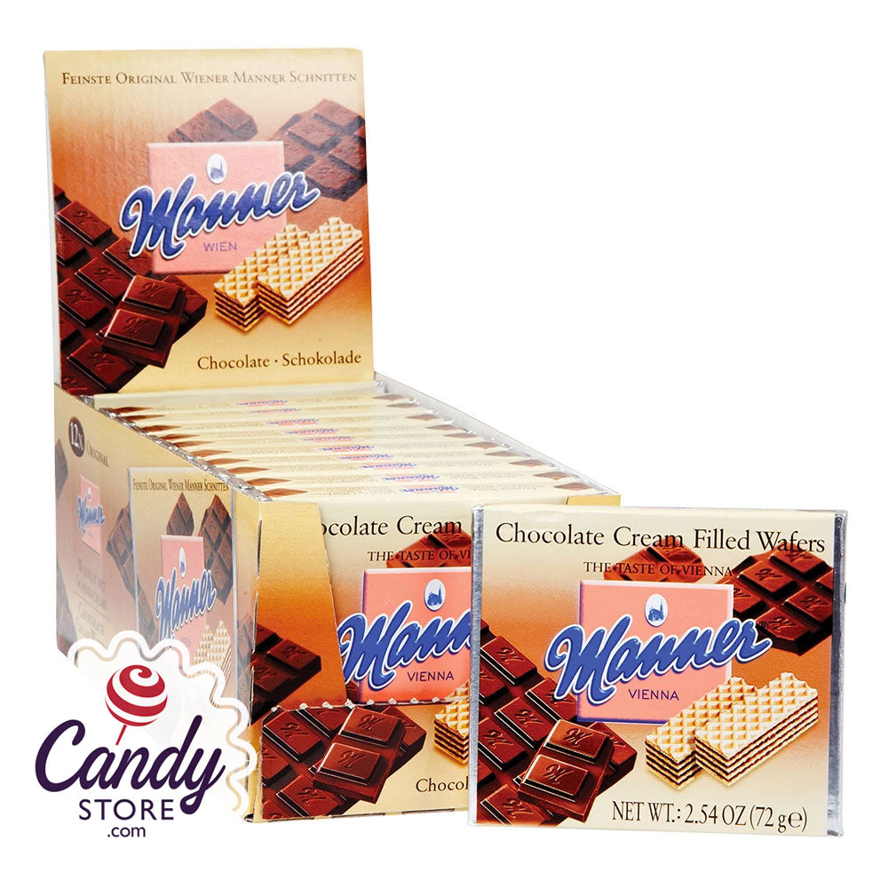 Manner Chocolate Cream-Filled Wafers - 12ct | CandyStore.com
