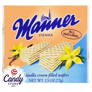 Manner Vanilla Cream-Filled Wafers - 12ct | CandyStore.com