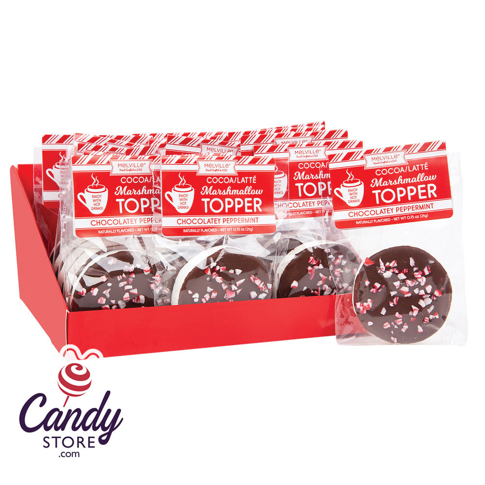 Hot Cocoa/Latte Topper Dark Choc Peppermint 18ct - CandyStore.com